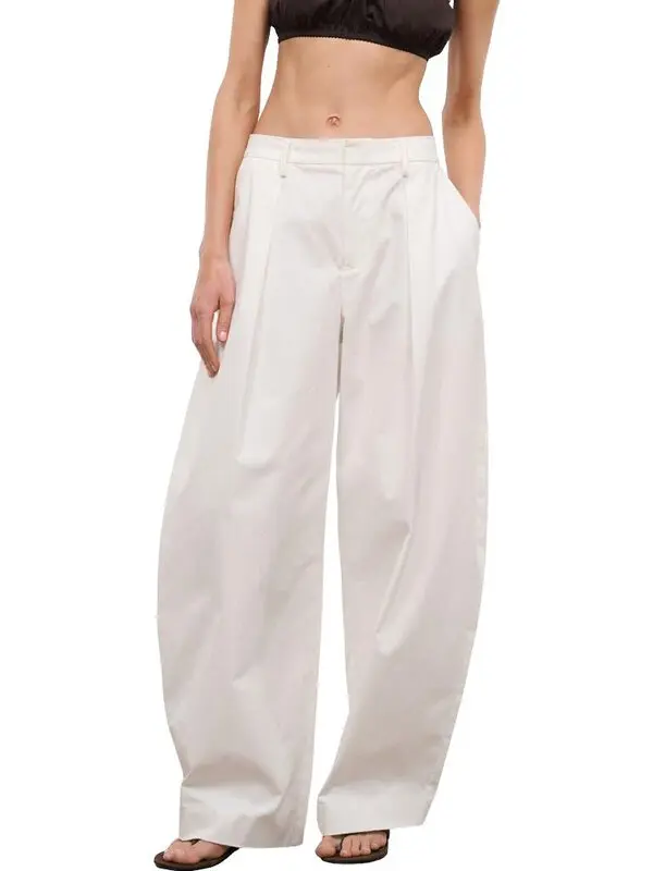 Staud Staude Elias Barrel Pants - White