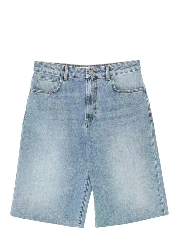 RÓHE Raw-cut Denim Shorts - Blue