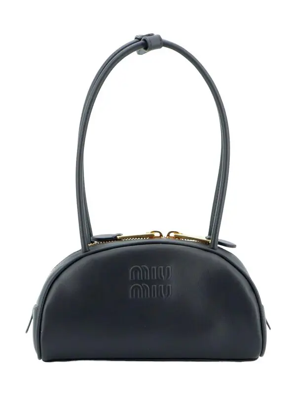 Miu Miu Beau Leather Handbag - Black