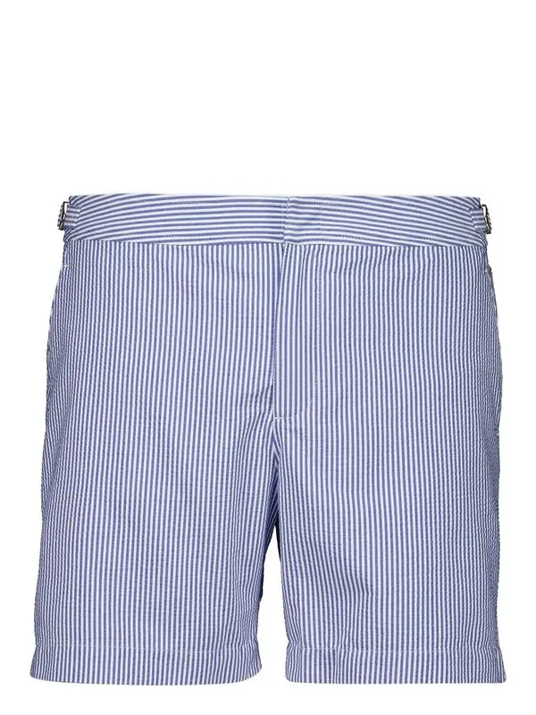 Orlebar Brown Nova Seersucker Bulldog Swim Shorts - Blue