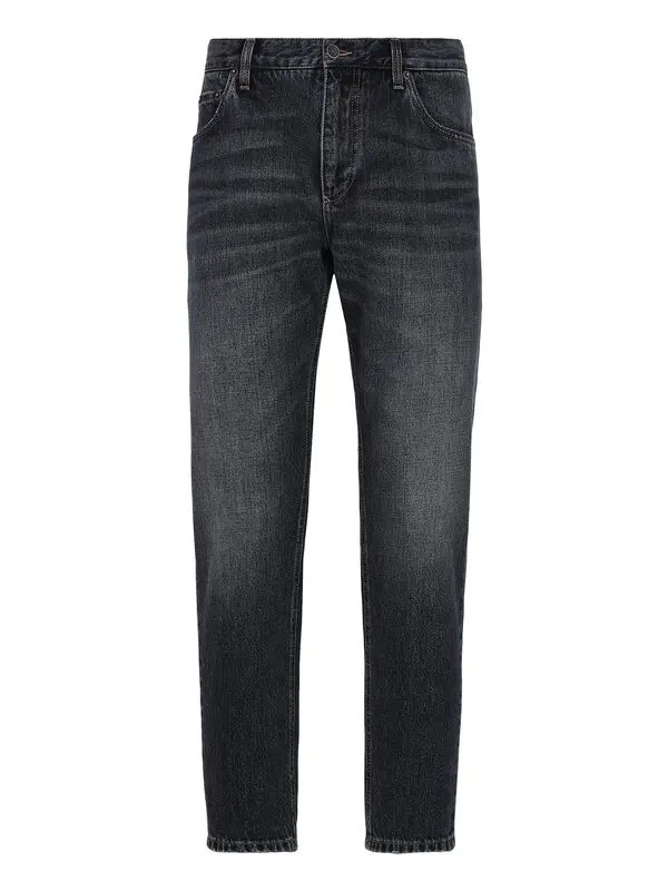 Dolce & Gabbana Loose Fit Five-pocket Denim Jeans - Blue