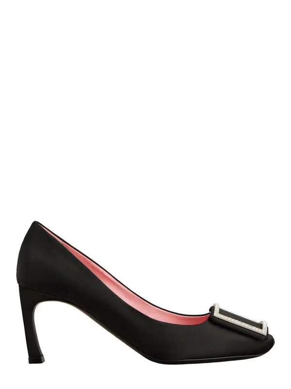 ROGER VIVIER Trompette Satin Pumps - Black