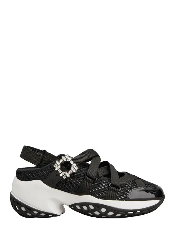 ROGER VIVIER Viv' Run Ballerinas - Black