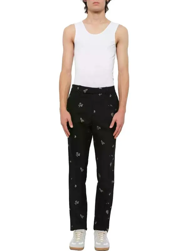 Alexander McQueen High-waisted Trousers - Black