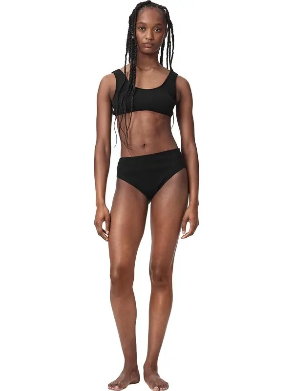 ALLSAINTS Mylah Mid Rise Bodycon Shorts - Black