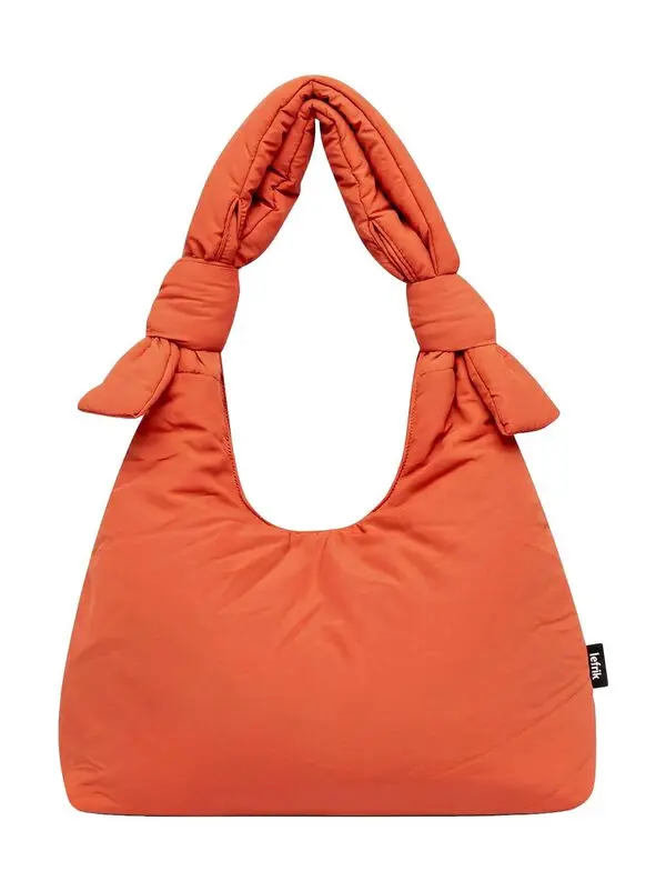 LEFRIK Biwa Bag Koi Quilted Shoulder Bag - Orange