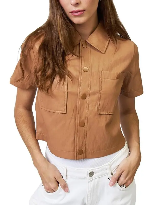 Central Park West Chelsea Cropped Jacket - Chocolate
