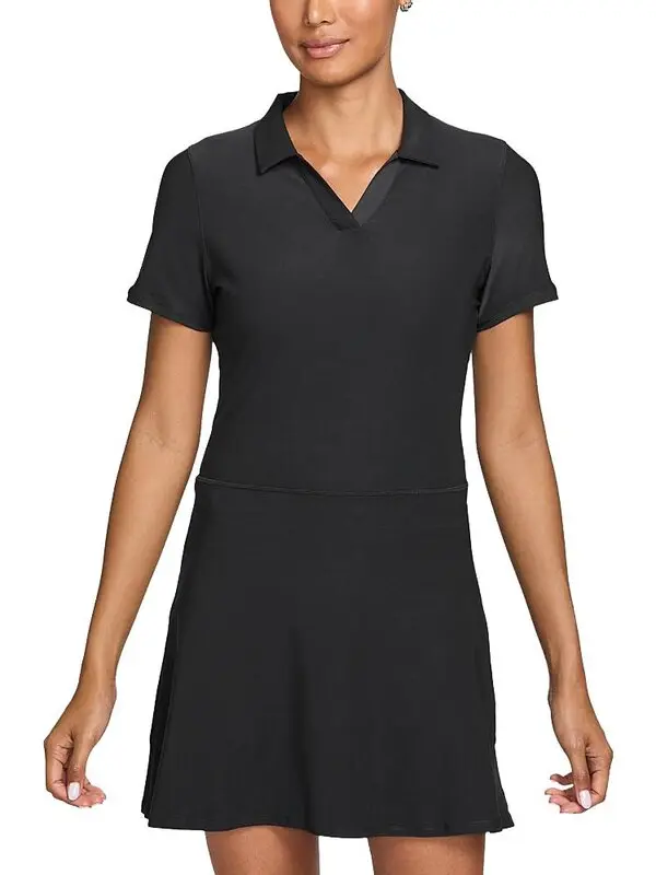 Nike Dri-fit Golf Polo Dress - Black/white