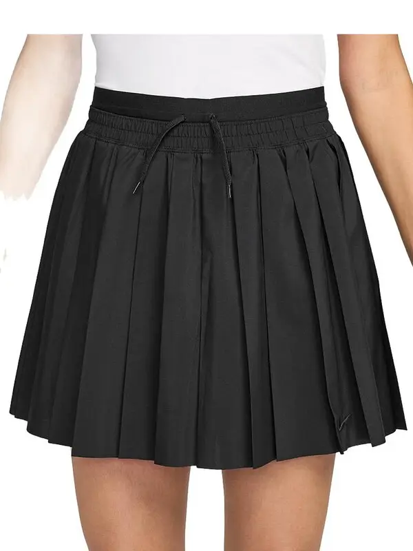 Nike Mid-rise Pleated Skirt - Black/black