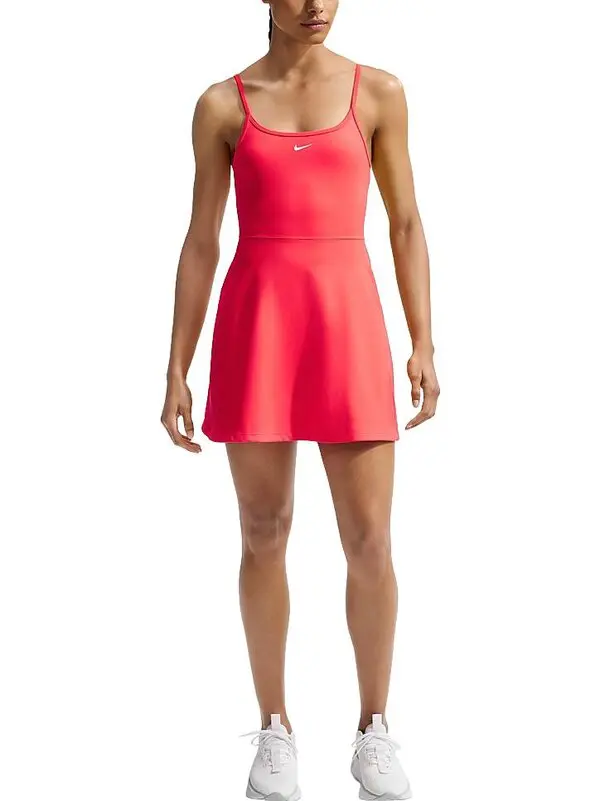 Nike Dri-fit Tennis Dress - Lt Crimson/white