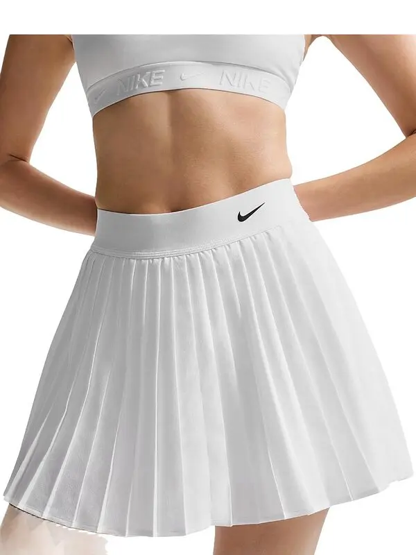 Nike Victory Dri-fit High-waisted Tennis Skort - White/black