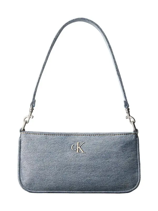 Calvin Klein Denim Convertible Shoulder Bag - Light Denim Wash