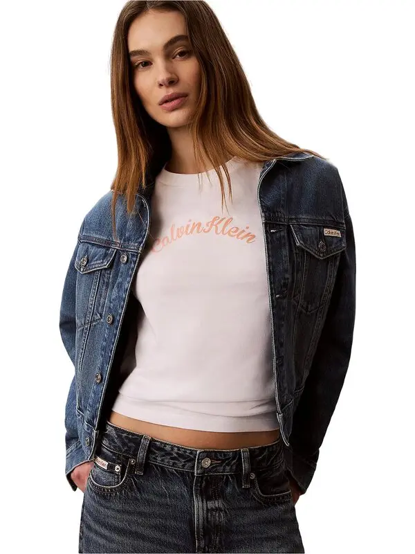 Calvin Klein Classic Logo Graphic T-shirt - Bright White