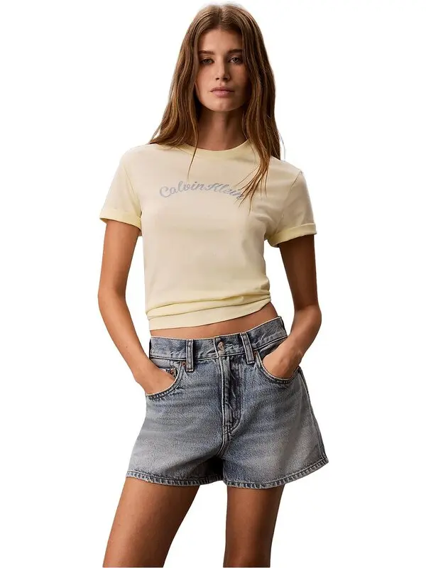 Calvin Klein Classic Logo Graphic T-shirt - Pear Sorbet