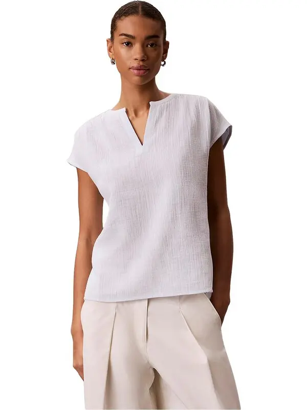 Calvin Klein Double Gauze Relaxed T-shirt - Ancient Water