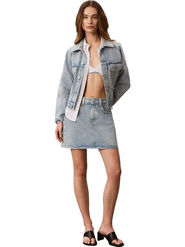 Calvin Klein Denim Mini Skirt - Fresh Water