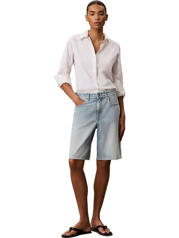 Calvin Klein Denim Bermuda Shorts - Fresh Water