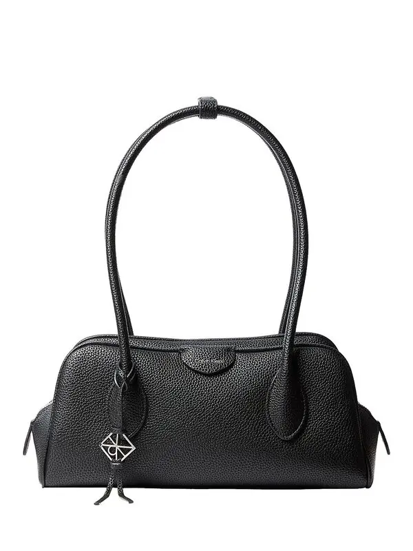 Calvin Klein Emblem Logo Shoulder Bag - Black