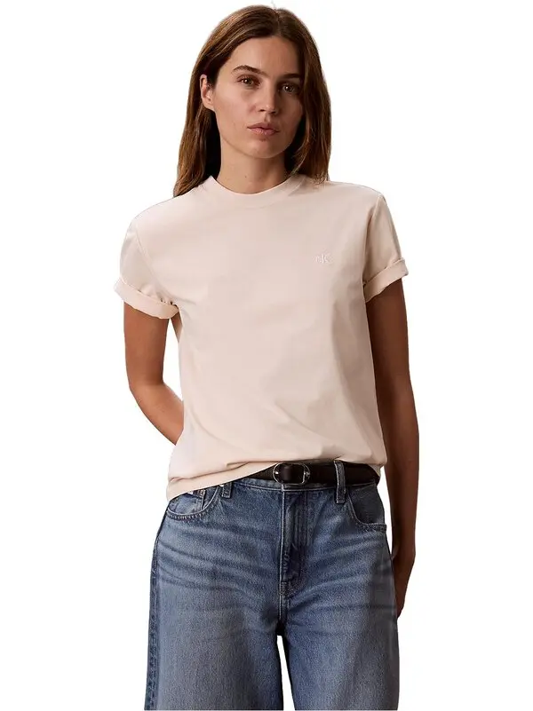 Calvin Klein Sun Graphic Cooling Jersey Classic Tee - Mother Of Pearl