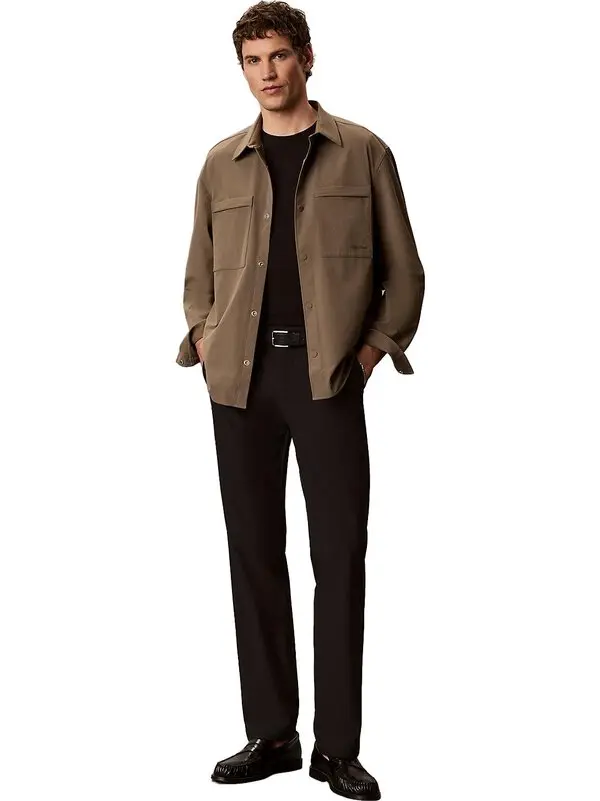 Calvin Klein Tech Straight Leg Pants - Black