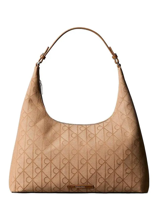 Calvin Klein Emblem Jacquard Shoulder Bag - Cornstalk