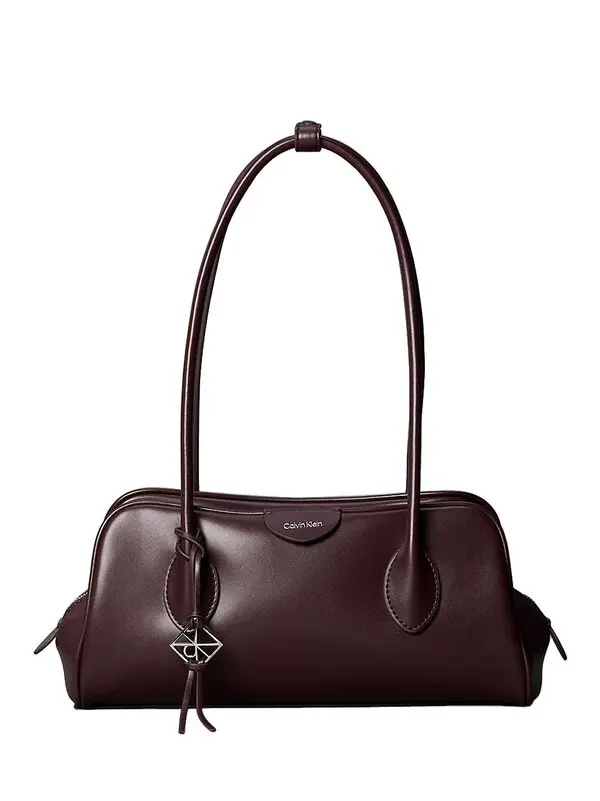 Calvin Klein Emblem Logo Mini Shoulder Bag - Fudge