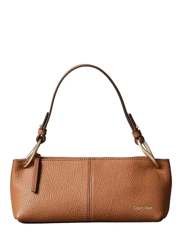 Calvin Klein Slouchy Leather Small Convertible Bag - Argan Oil