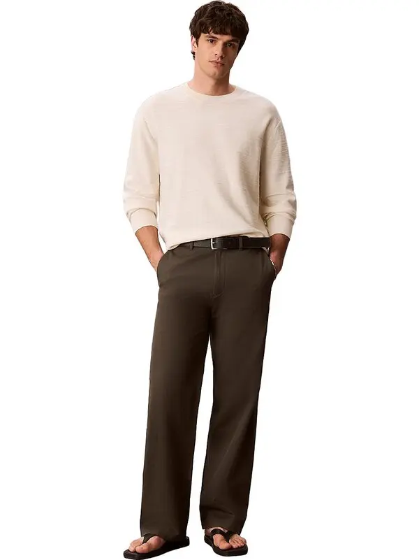 Calvin Klein Relaxed Straight Darted Pants - Beluga