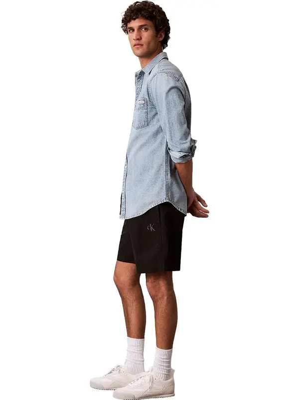 Calvin Klein Monogram Pull-on Nylon Shorts - Black