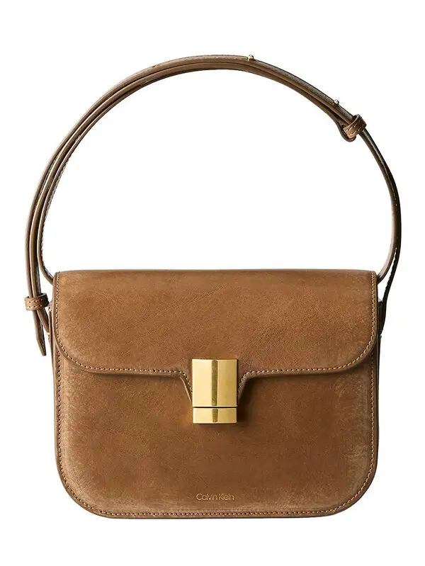 Calvin Klein Shoulder Bag - Dark Seppia