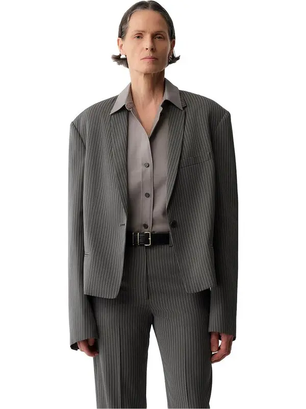 Calvin Klein Cordelia Cropped Jacket - Beluga