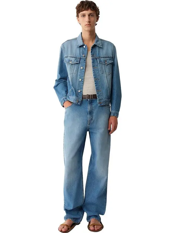 Calvin Klein Low Rise Wide Leg Jeans - Light Blue