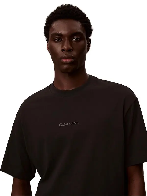 Calvin Klein Micro Logo Graphic Relaxed T-shirt - Black
