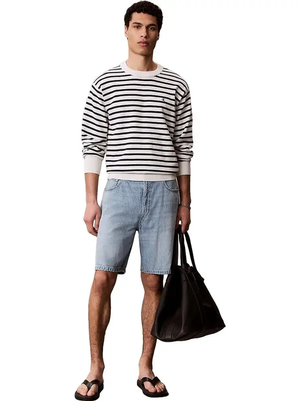 Calvin Klein 90s Long Denim Shorts - Driftwood Blue