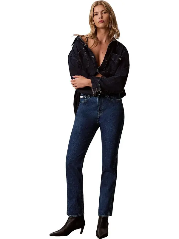 Calvin Klein Archive High Rise Slim Jean - True Indigo