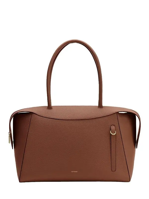 Cuyana Forma Bowler Bag - Dark Chestnut