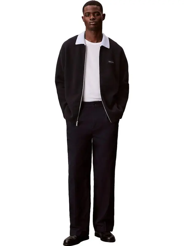 Calvin Klein 90s Straight Pleated Chino Pants - Dark Sapphire