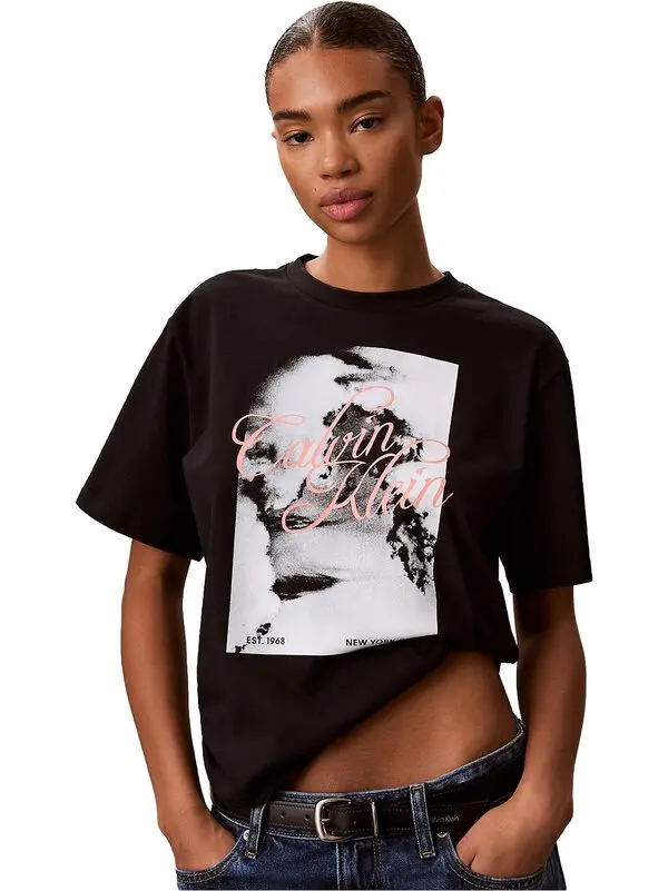 Calvin Klein Graphic Boxy T-shirt - Black