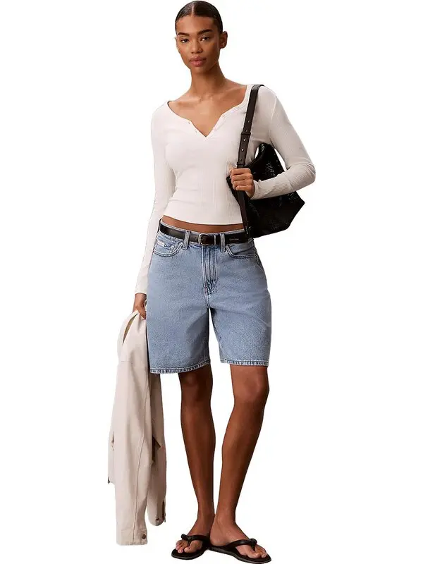 Calvin Klein Denim Bermuda Shorts - Dover