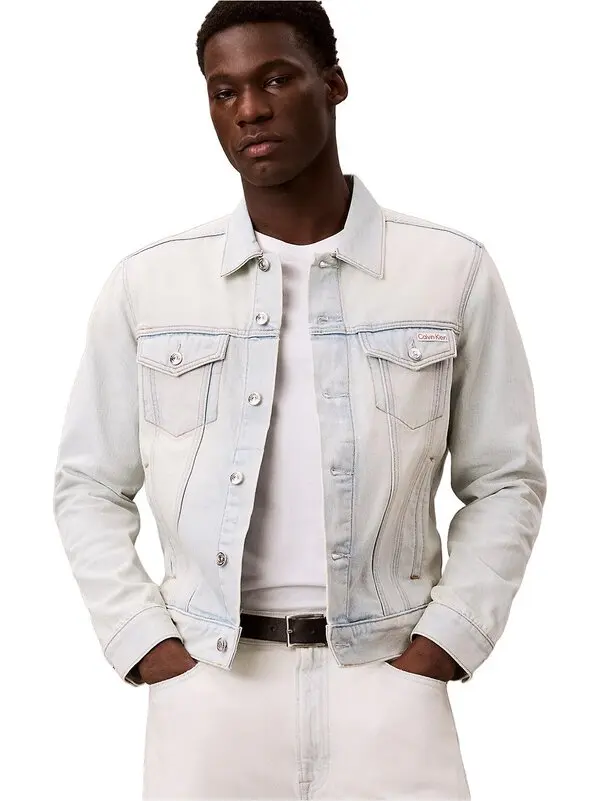 Calvin Klein Coolmax Classic Trucker Jacket - Serpentine