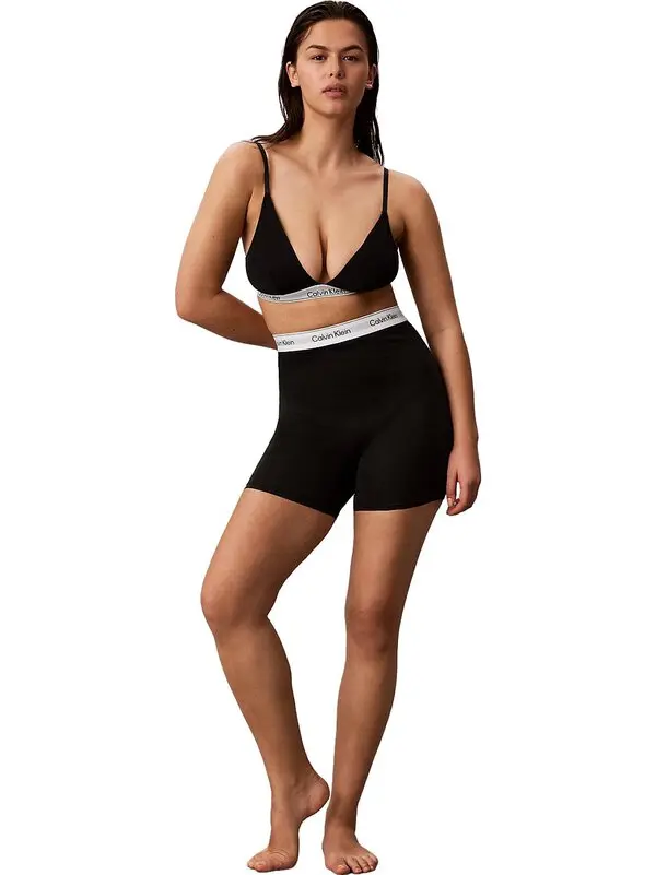 Calvin Klein Icon Cotton Modal Shapewear Thigh Short - Black