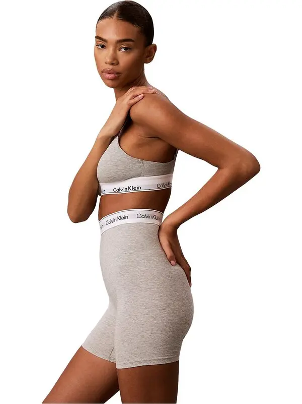 Calvin Klein Icon Cotton Modal Shapewear Thigh Short - Grey Heather