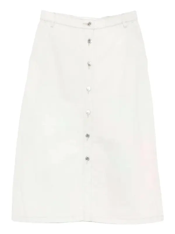 A.p.c. Button-down Midi Skirt - Blue