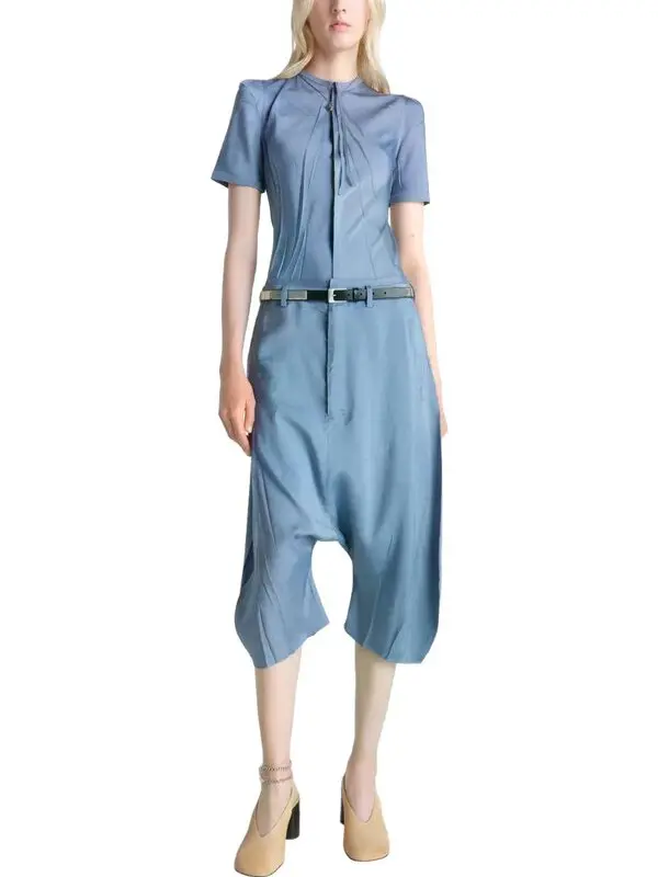LEMAIRE Pleated Shirt - Blue