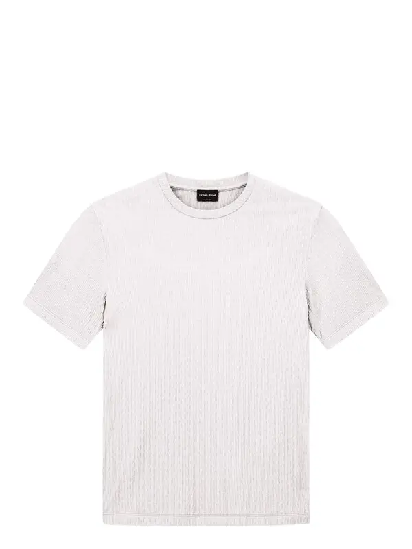Giorgio Armani Viscose Blend T-shirt - Beige