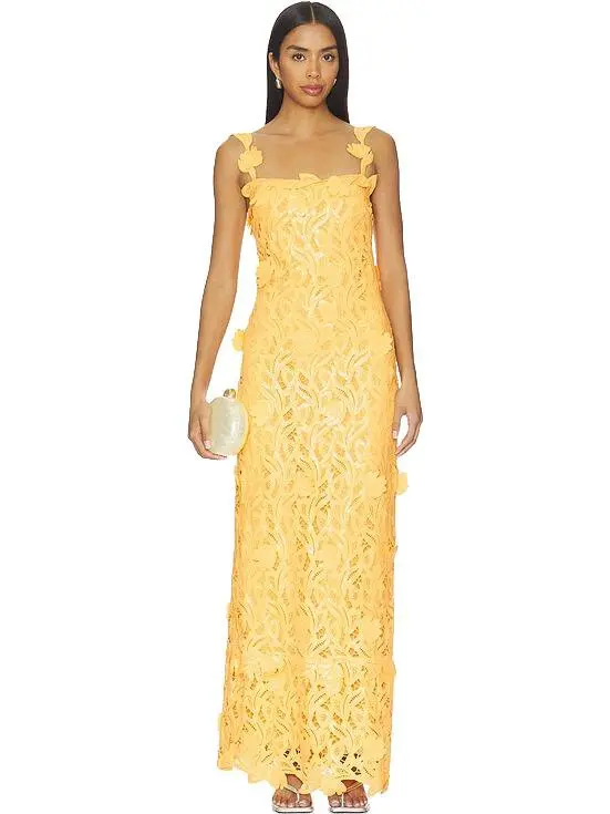 Simkhai Embroidered Sequin Gown - Mango