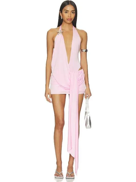 LOVERS AND FRIENDS Naia Mini Dress - Baby Pink