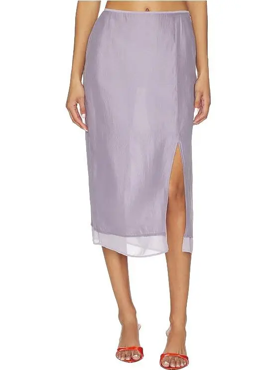 Rag & Bone Suki Organza Skirt - Lilac