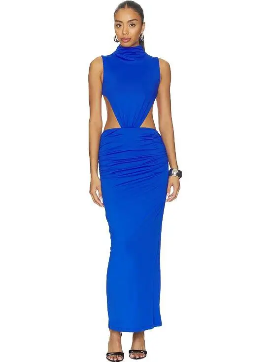 Superdown Chana Cut Out Maxi Dress In Royal - Cobalt Blue