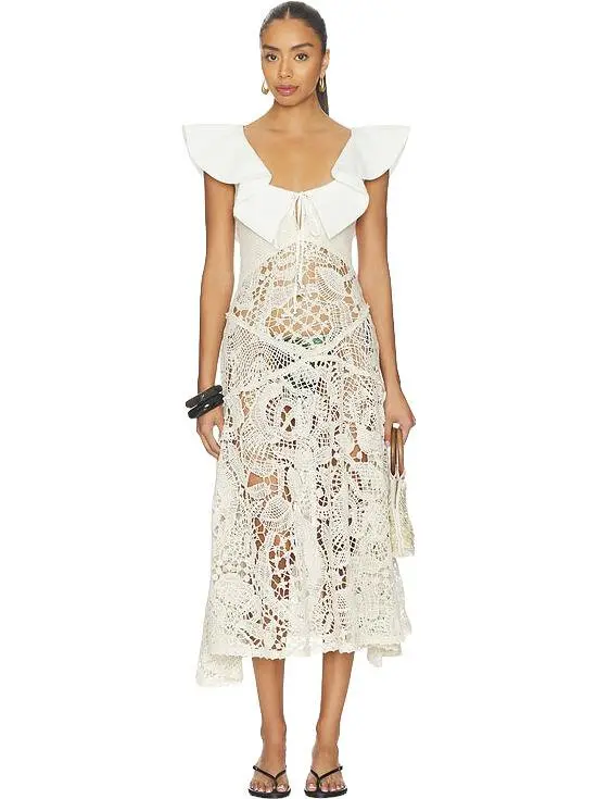 SIEDRES Caenes Dress - Ecru